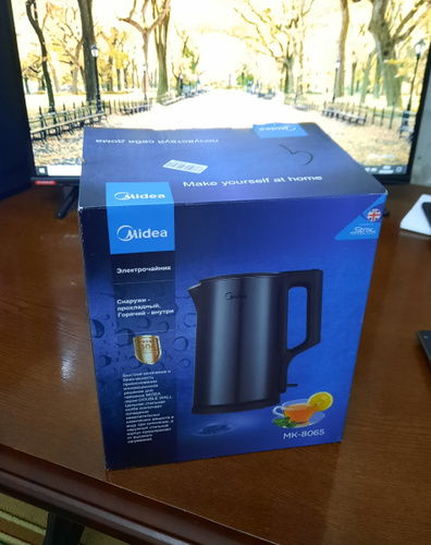 Чайник электрический Midea MK-8065, 1.7 л, контроллер Strix, эффект ...