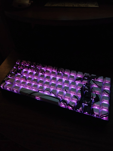 WLMOUSE YING 75 Клавиатура из кованого углеродного волокна, Shadow Switch (TTC), Белая купить на ...