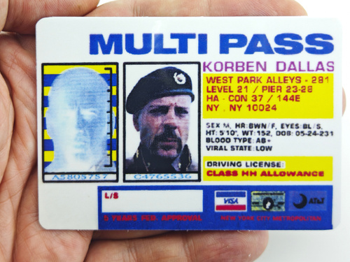 права МУЛЬТИ ПАСС (MULTI PASS) Корбен Даллас Korben Dallas 86х60 мм ...