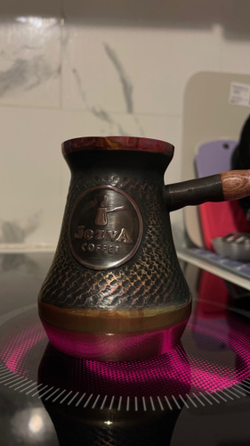 Турка для кофе медная 160 мл, JEZVA COFFEE Армянская джезва цельная, коллекция "Винтаж" купить ...