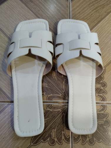 Шлепанцы Женский Feabrate, размер 39 Квадратный нос Без каблука T (узкая) Без застёжки Лето ...