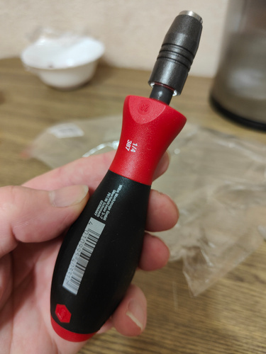 Отвертка с держателем для бит SoftFinish CentroFix 1/4" x 38 мм, с ...