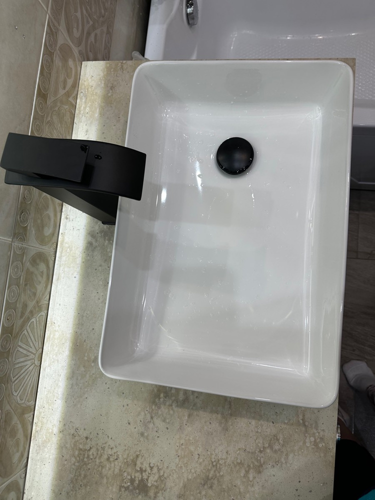 Раковина накладная над стиральной машиной Ceramalux 6250 без перелива купить на OZON по низкой ...