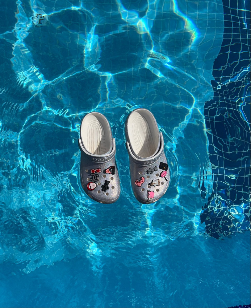 Сабо Женский Crocs Термопластик (TPU), размер 36, 37 Закрытый нос ...