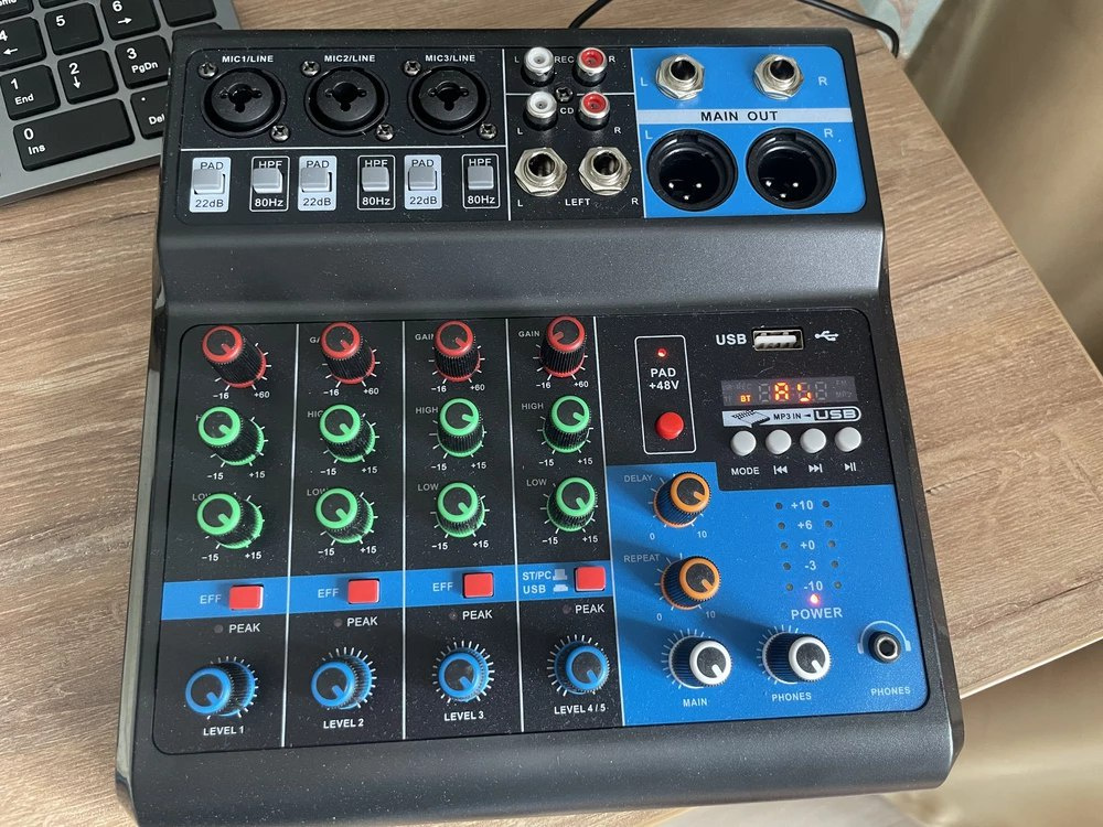 POWERHUB / Профессиональный микшерный пульт 5-канальный купить на OZON ...