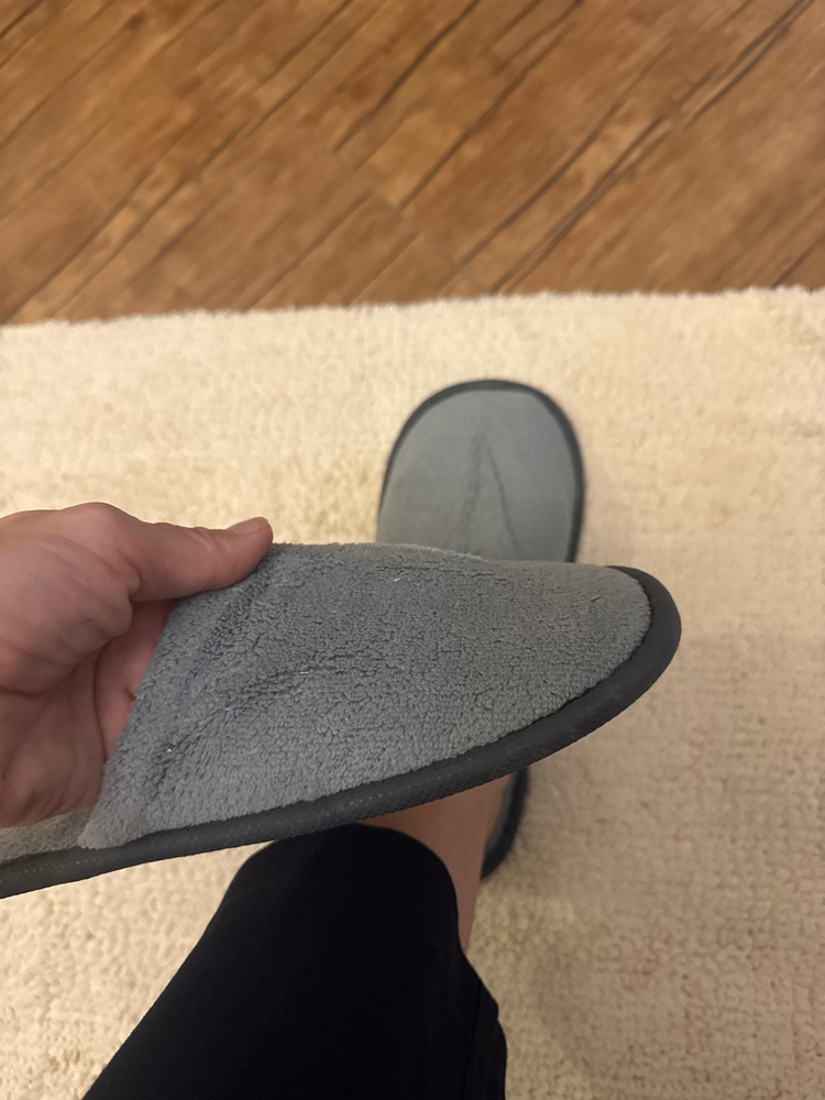 Тапочки одноразовые Мужской, Женский EOLSS, размер 36, 37 серый Закрытый нос На любой сезон ...