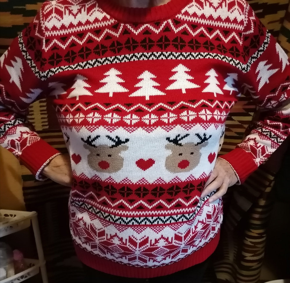 Свитер Женский ZinBee бело-серый Полиэфирное волокно, размер 44 Без ...