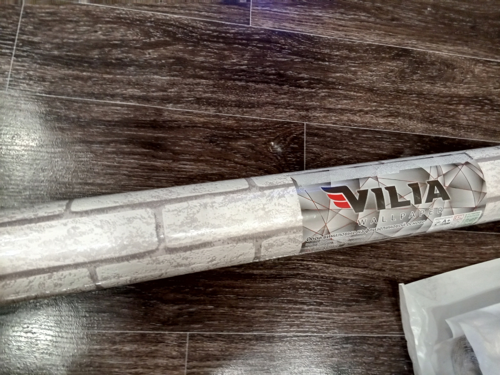 Обои флизелин и вспененный винил, кирпич бежевый, метровые, для кухни, Стена (VILIA, 1591-62 ...