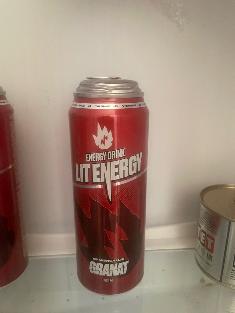 Энергетикий напиток LIT ENERGY в банках 450мл со вкусом Cola / Кола 12 ...