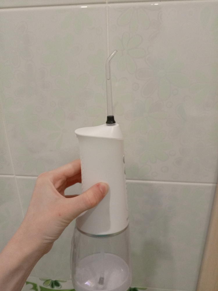 Ирригатор для полости рта портативный PECHAM Trip PC-117-1 белый, для отбеливания зубов дорожный ...