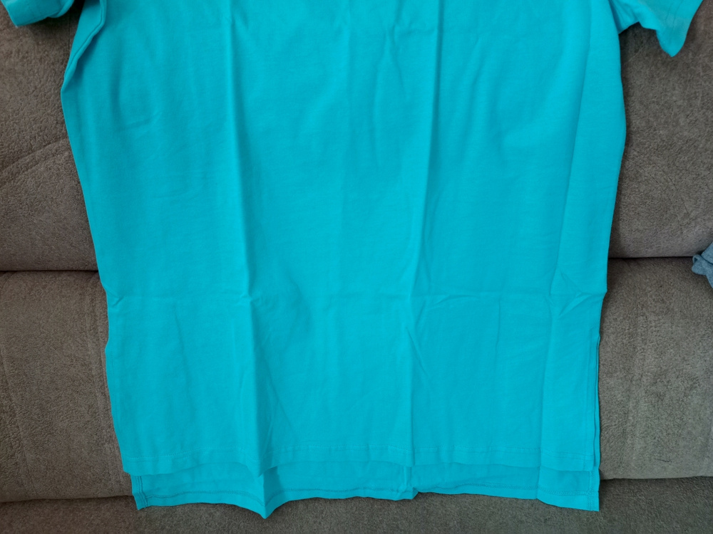 Футболка Женский Happyfox черно-синий Короткий, размер 54 Кулирная ...