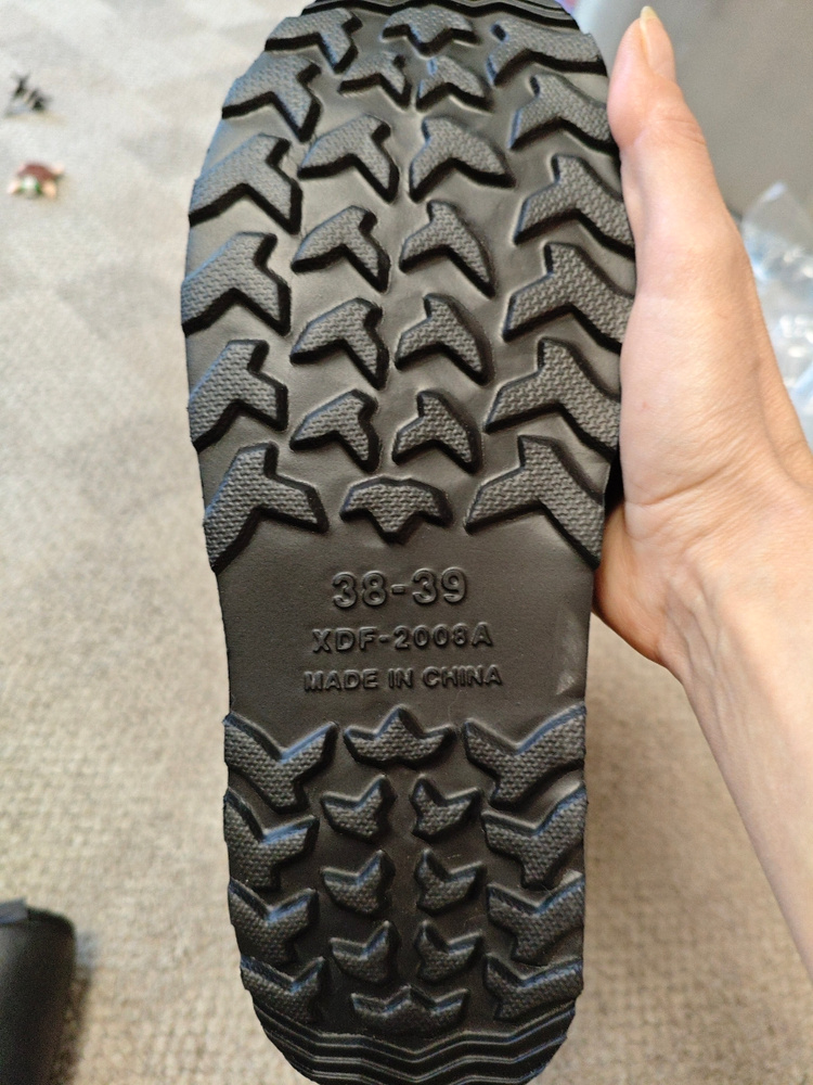 Сапоги Женский, Мужской Feabrate, размер 40 черный Зима Без каблука Без застёжки купить c ...