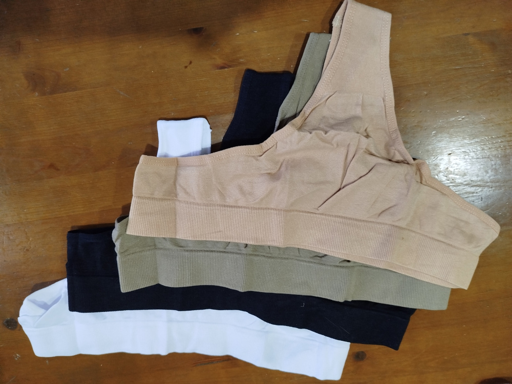 Комплект трусов Женский Blizko стринги Нейлон, Спандекс черный, бежевый, размер 44, 46 Высокая ...