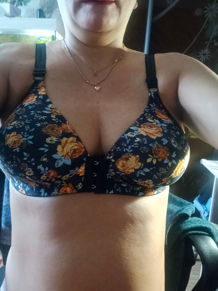 Комплект белья Женский черный Застежка BOA Микрокоттон, размер 85B, 85C Повседневный Цветочный ...