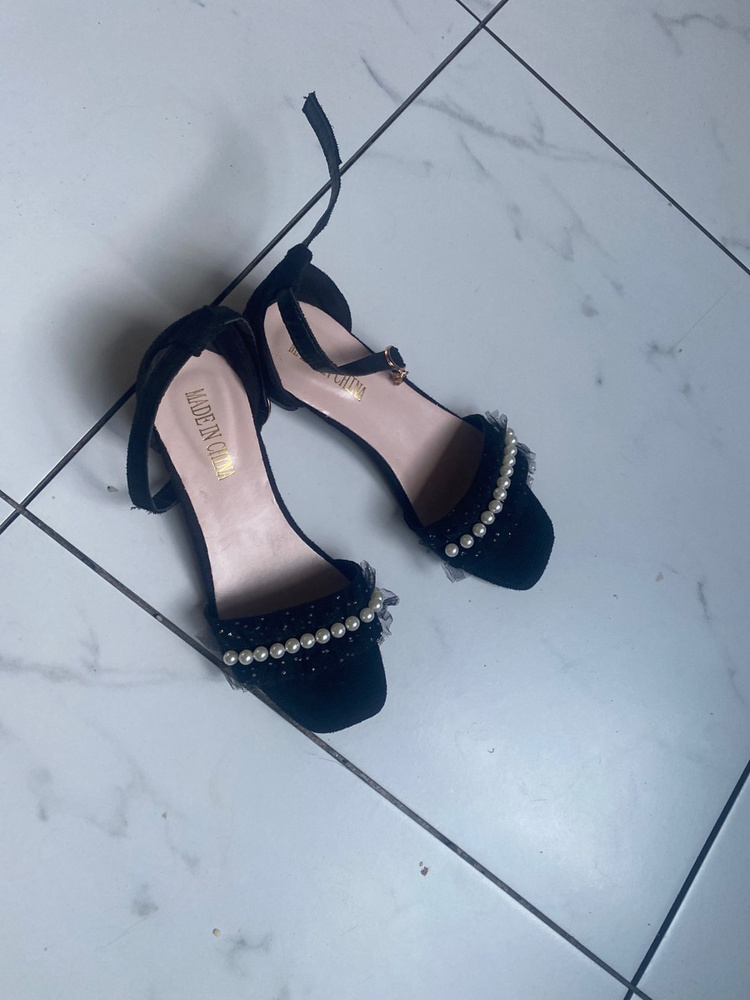 Босоножки Девочки MOOCIE Каблук + платформа Замша искусственная, размер 34 Открытый нос Лето ...