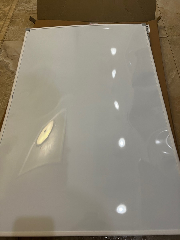 Доска магнитная маркерная на стену Attache, для рисования, 60x90 см пластиковая рама купить на ...