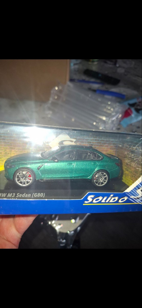 Машинка Solido 1/43 BMW G80 M3 M ISLE OF MAN GREEN 2023 Die-cast Alloy ...