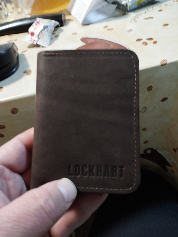 Картхолдер из натуральной кожи Lockhart (Brown) купить на OZON по ...