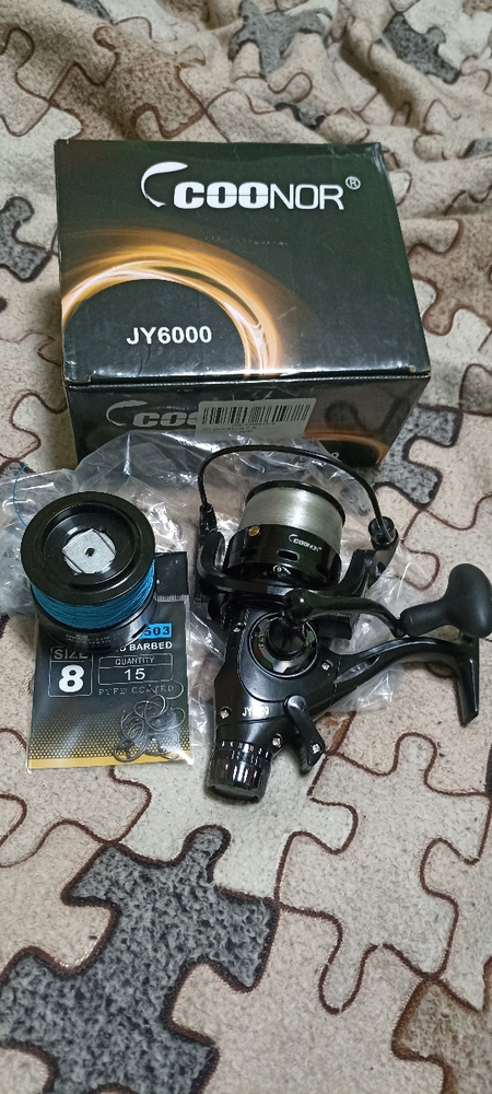 Катушка COONOR для спиннинга JY, Безынерционная, 6000, Передний + Задний фрикцион купить c ...