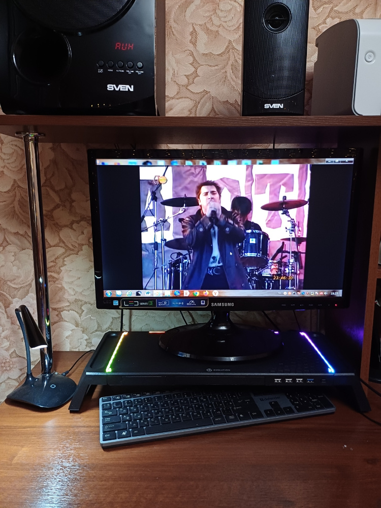 Подставка под монитор с USB хаб EVOLUTION MS200 RGB купить на OZON по низкой цене (959175121)