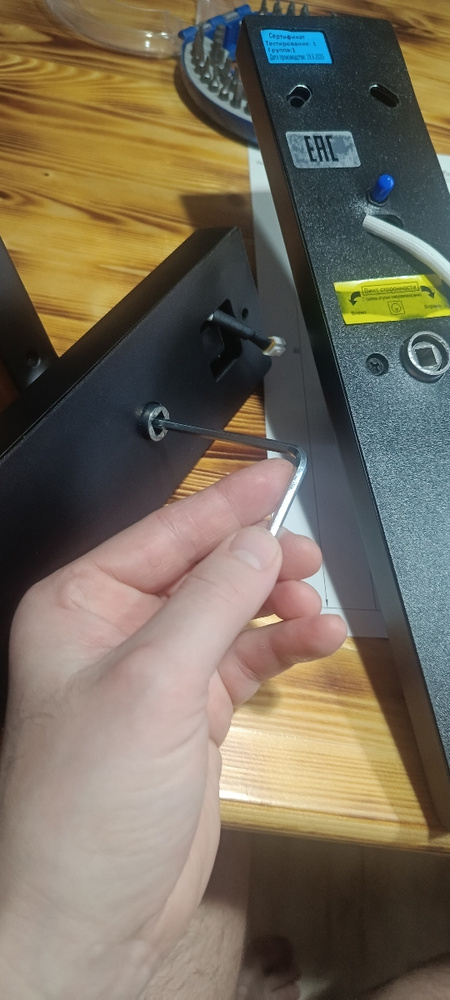 Умный замок Gimmel F40 TTLock, черный, для входной двери с укороченной ...