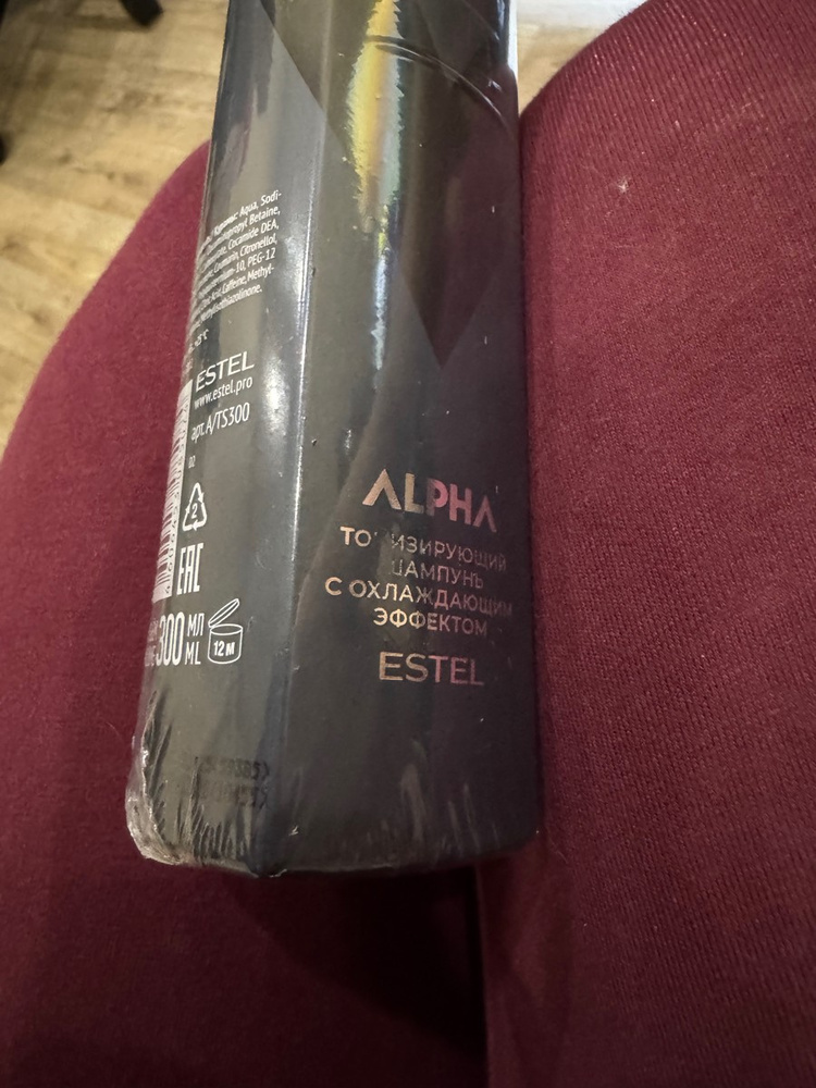 ESTEL PROFESSIONAL Мужской шампунь для волос ALPHA PRO тонизирующий с охлаждающим эффектом 1000 ...