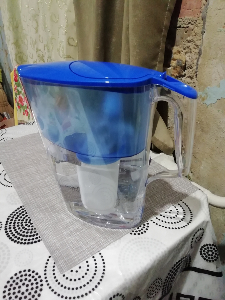 Фильтр-кувшин Аквафор Ультра, голубой, удаление бактерий, 1 сменный ...