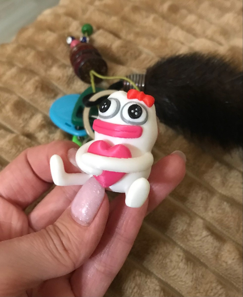 Лягушка Plush Pepe Брелок Фигурка 40х40мм Подарок Гифт NFT TG Сувенир ...