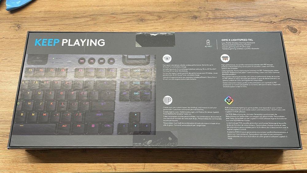 Logitech G G915 X LIGHTSPEED TKL Blue switch Беспроводная механическая ...