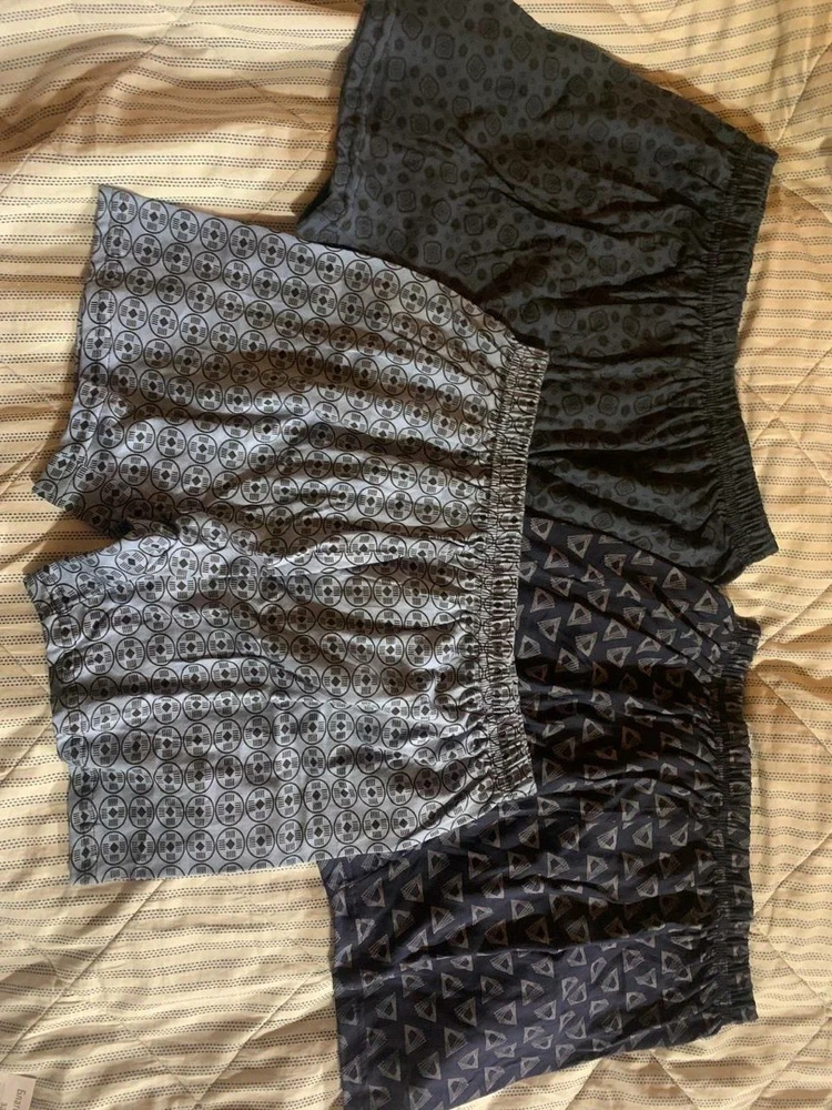 Комплект трусов Мужской RUSCOTTON шорты Хлопок черный, синий, размер 48 Средняя Россия ...