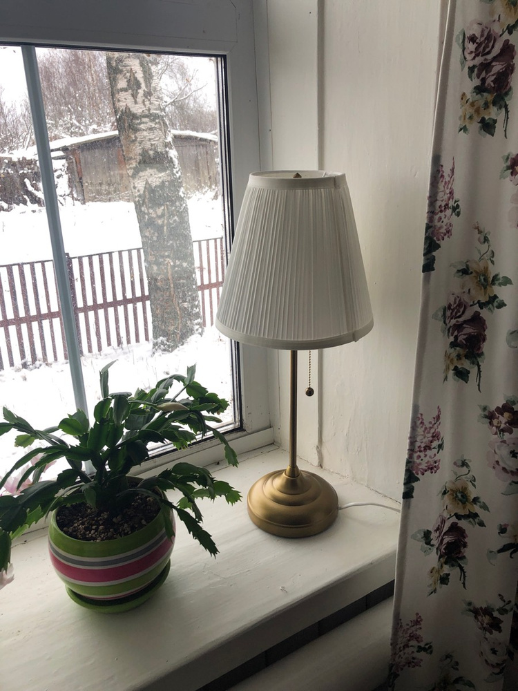 IKEA FLYGHOJD Простая ретро-аристократическая настольная лампа Латунь ...