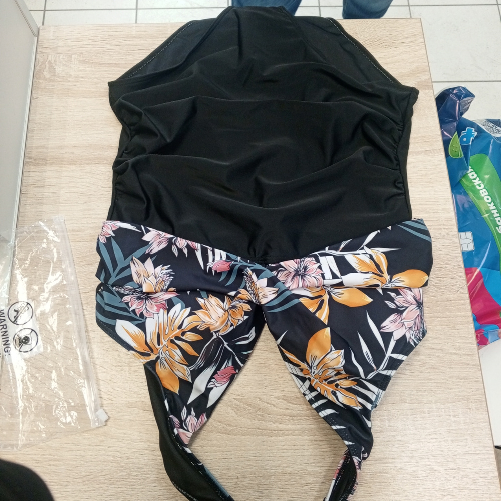 Купальник слитный Женский MOOCIE белый, черный, размер 52 Плавание Однотонный купить c доставкой ...