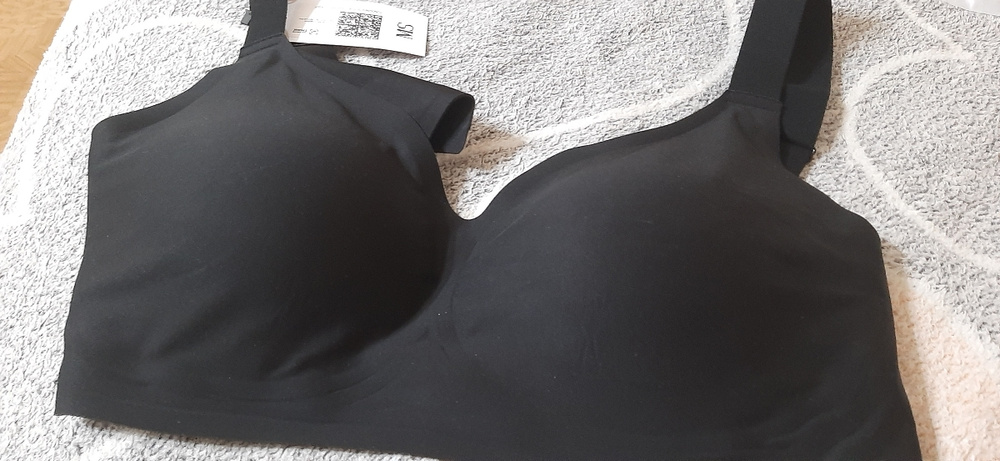 Бюстгальтер Женский MAMASUPER без косточек, размер 95E, 95F черный муар Нейлон, Спандекс ...