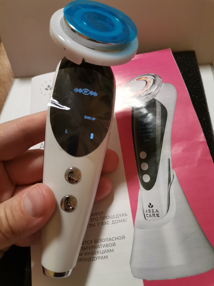 Микротоковый массажер для лица AsiaCare / rf лифтинг / микротоки для лица аппарат купить на OZON ...