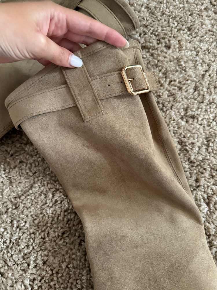 Сапоги Женский KERNA, размер 35 хаки На любой сезон R (средняя) Без каблука Китай Без застёжки ...