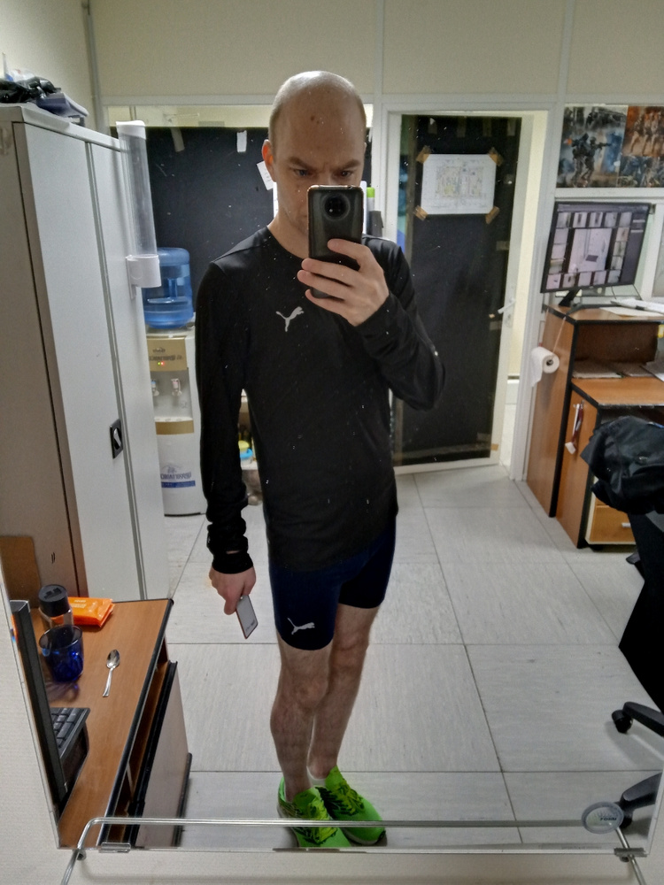 Термошорты Мужской PUMA, размер 52, 54 На любой сезон Бег, Фитнес Полиэстер, Эластан голубой лед ...