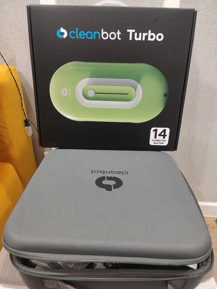 Cleanbot Робот мойщик окон с двойным распылением Turbo Green, 14 ...