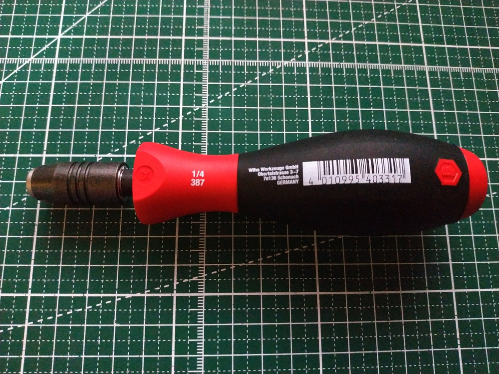 Отвертка с держателем для бит SoftFinish CentroFix 1/4" x 38 мм, с ...