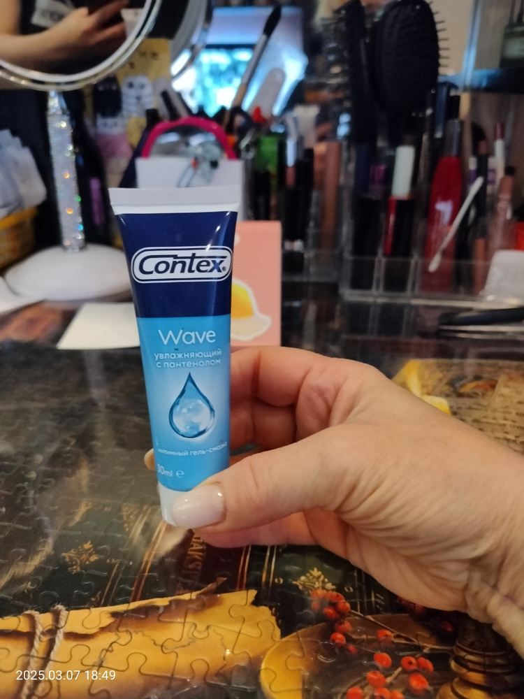Интимный гель-смазка Contex Wave, увлажняющий, с пантенолом, 100 мл ...