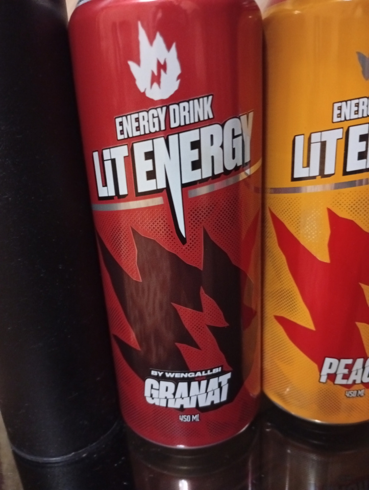 Энергетикий напиток LIT ENERGY в банках 450мл со вкусом Cola / Кола 12 ...