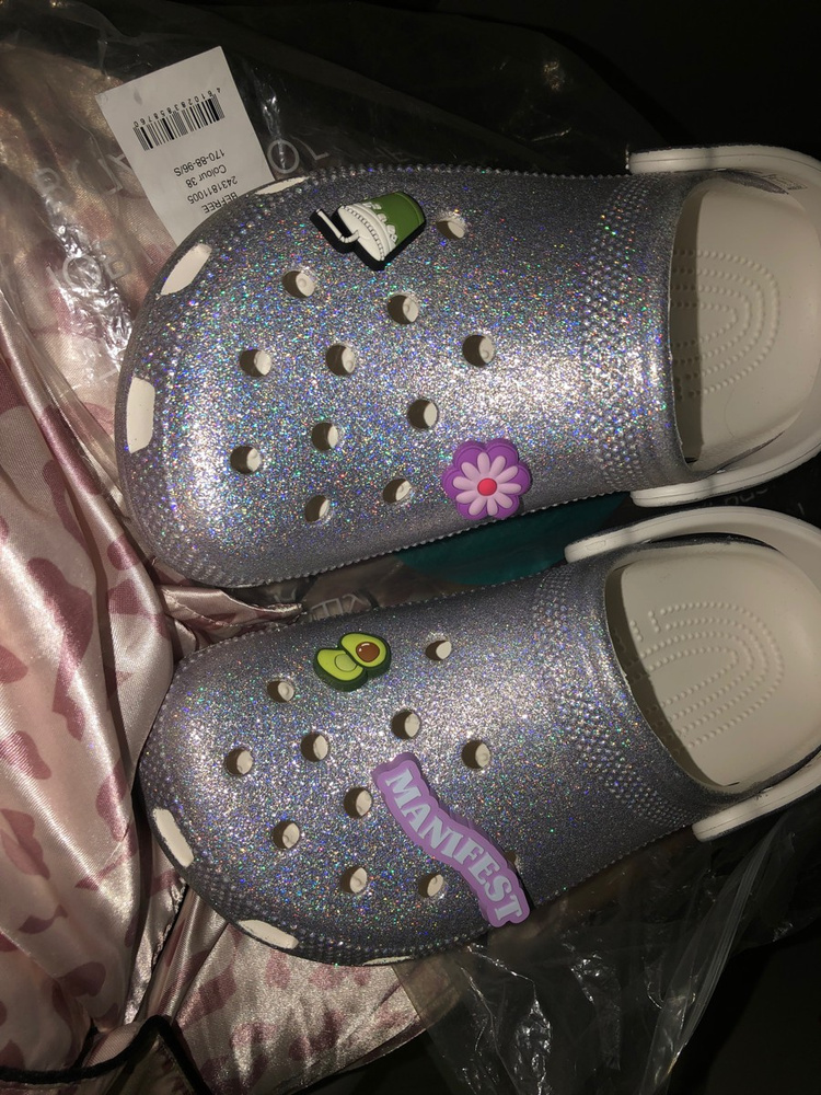 Сабо Женский Crocs Термопластик (TPU), размер 36, 37 Закрытый нос ...