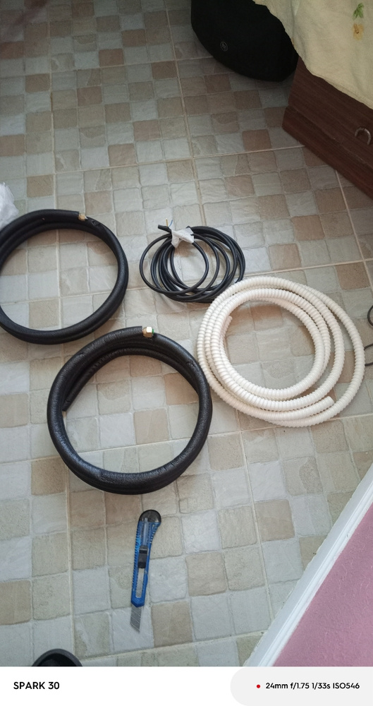 Готовый комплект для монтажа кондиционера 2 м, трасса для кондиционера. купить на OZON по низкой ...