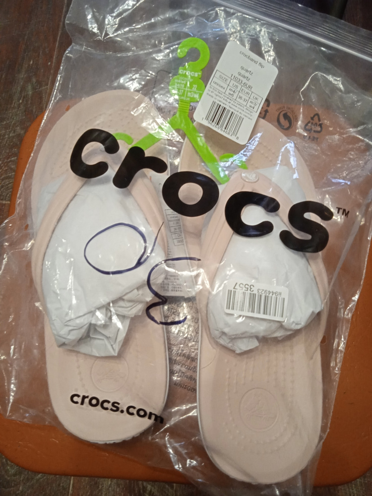 Сланцы Мужской, Женский Crocs, размер 38, 39 EVA, Термопластик (TPU ...