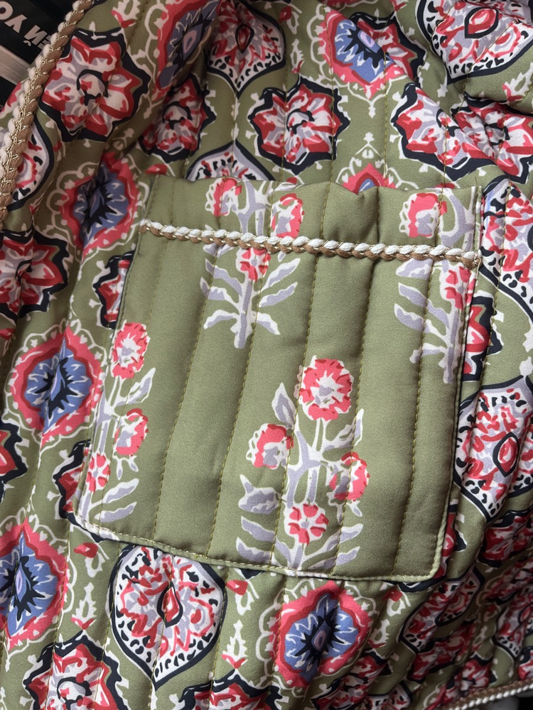 Пальто Женский CREANOVA черный муар V-образный Полиэфирное волокно Длинный, размер 46 свободный ...