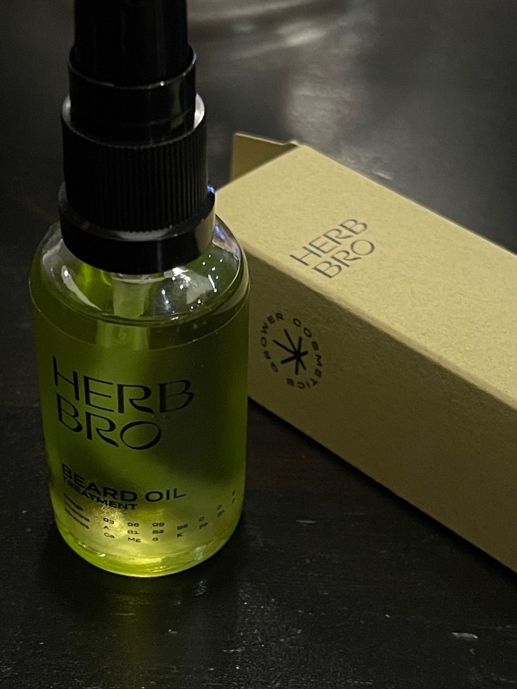 GROWER Масло для усов и бороды "Herb Bro" . Лайм, Чабрец, Розмарин, 30 ...