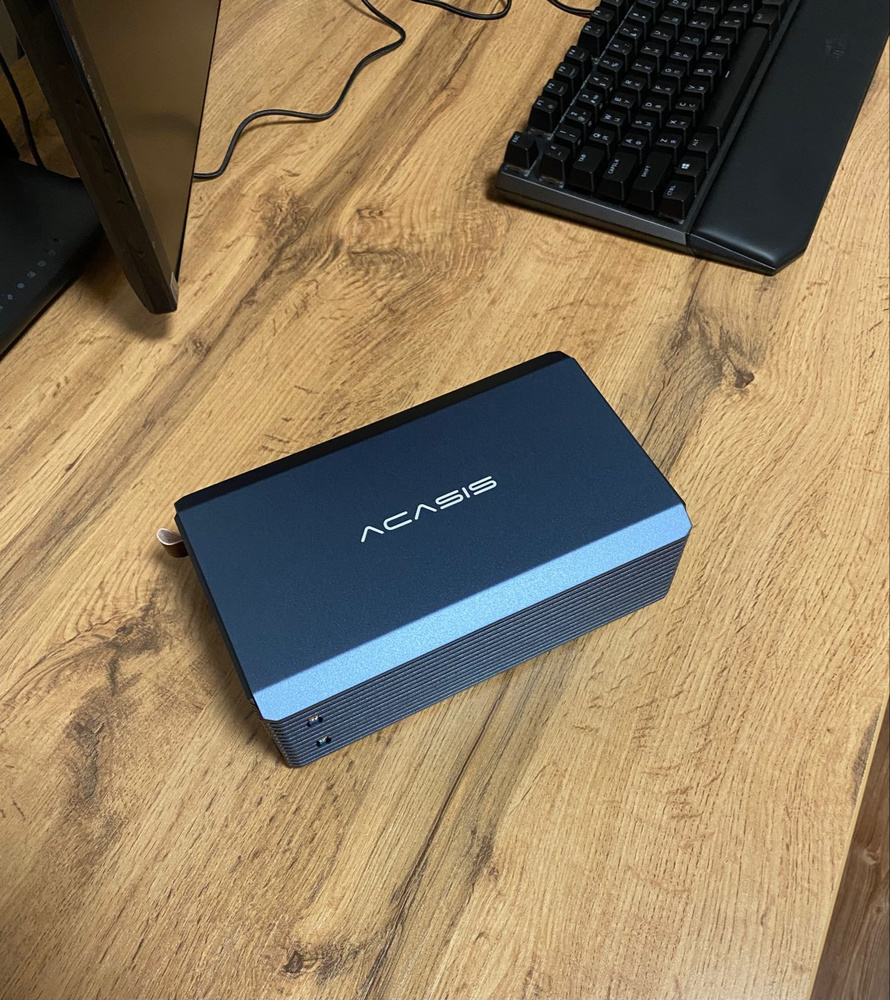 Корпус для жесткого диска Acasis EC-7352 USB-C с двумя отсеками 2,5 / 3,5 дюйма SATA HDD, SSD с ...