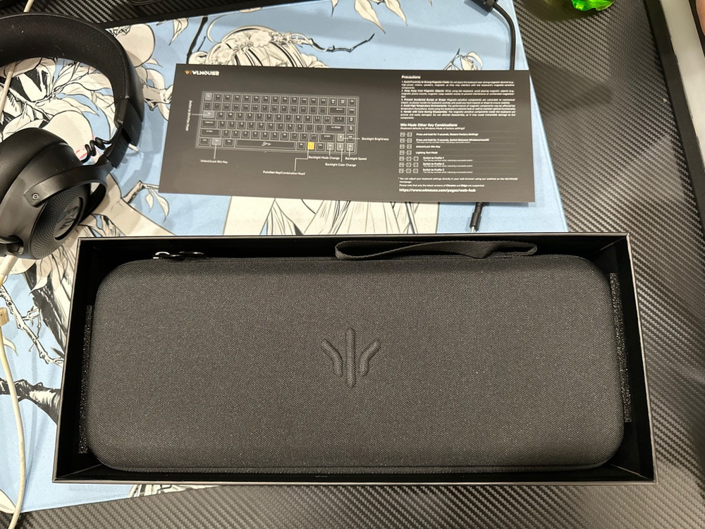 WLMOUSE YING 75 Клавиатура из кованого углеродного волокна, Shadow Switch (TTC), Белая купить на ...