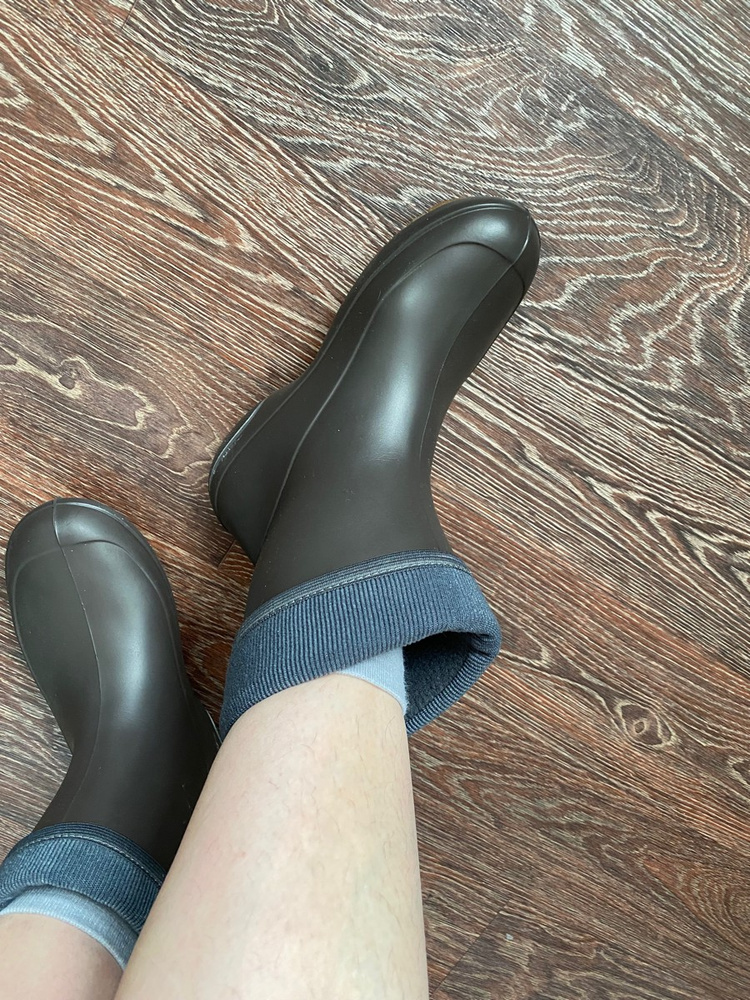 Сапоги резиновые Женский Nordman 5 черный EVA Россия Без застёжки Демисезон Рельефный рисунок ...