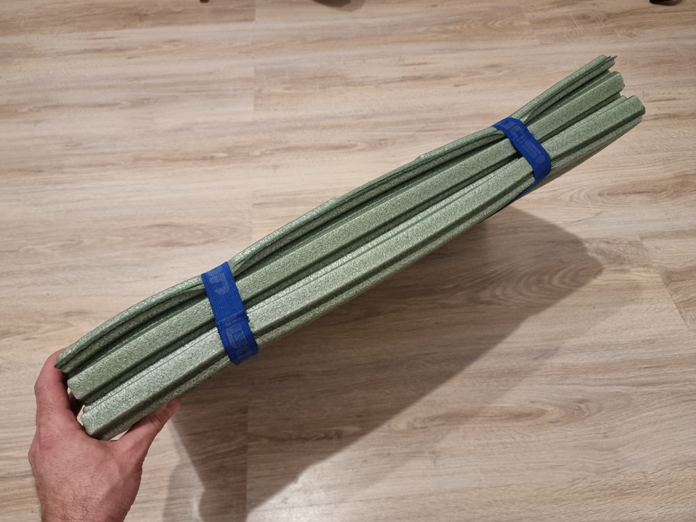 Коврик туристический толстый Camping 16 / ISOLON / 180х60 см. Теплый, походный, армейский, дно в ...