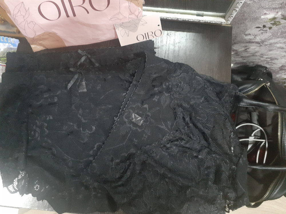 Комплект трусов Женский OIRO слипы Хлопок, Лайкра белый, бежевый, размер 48, 50 Средняя Китай ...